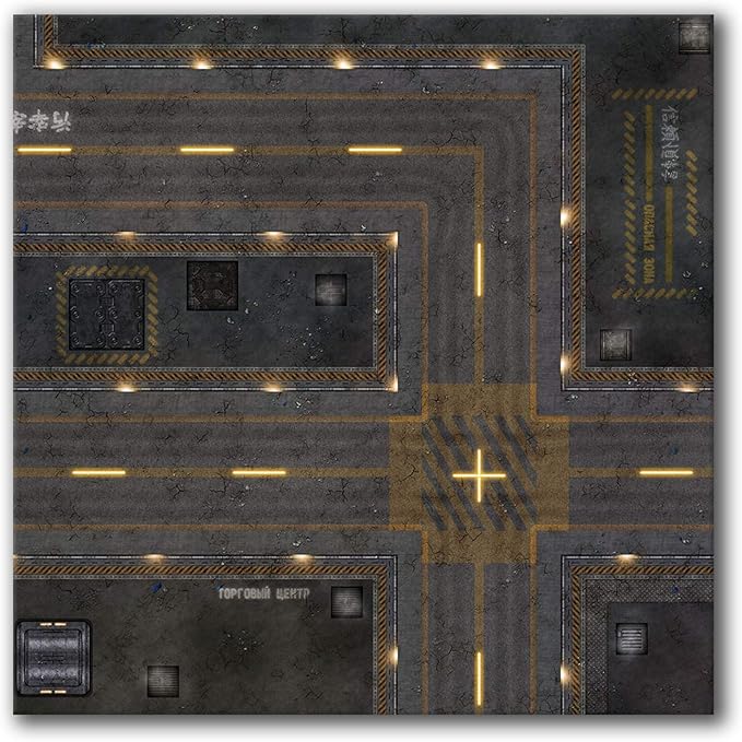 Amazon.com : Frontline Gaming - FLG Mat - Cyberpunk City 4x4 ...
