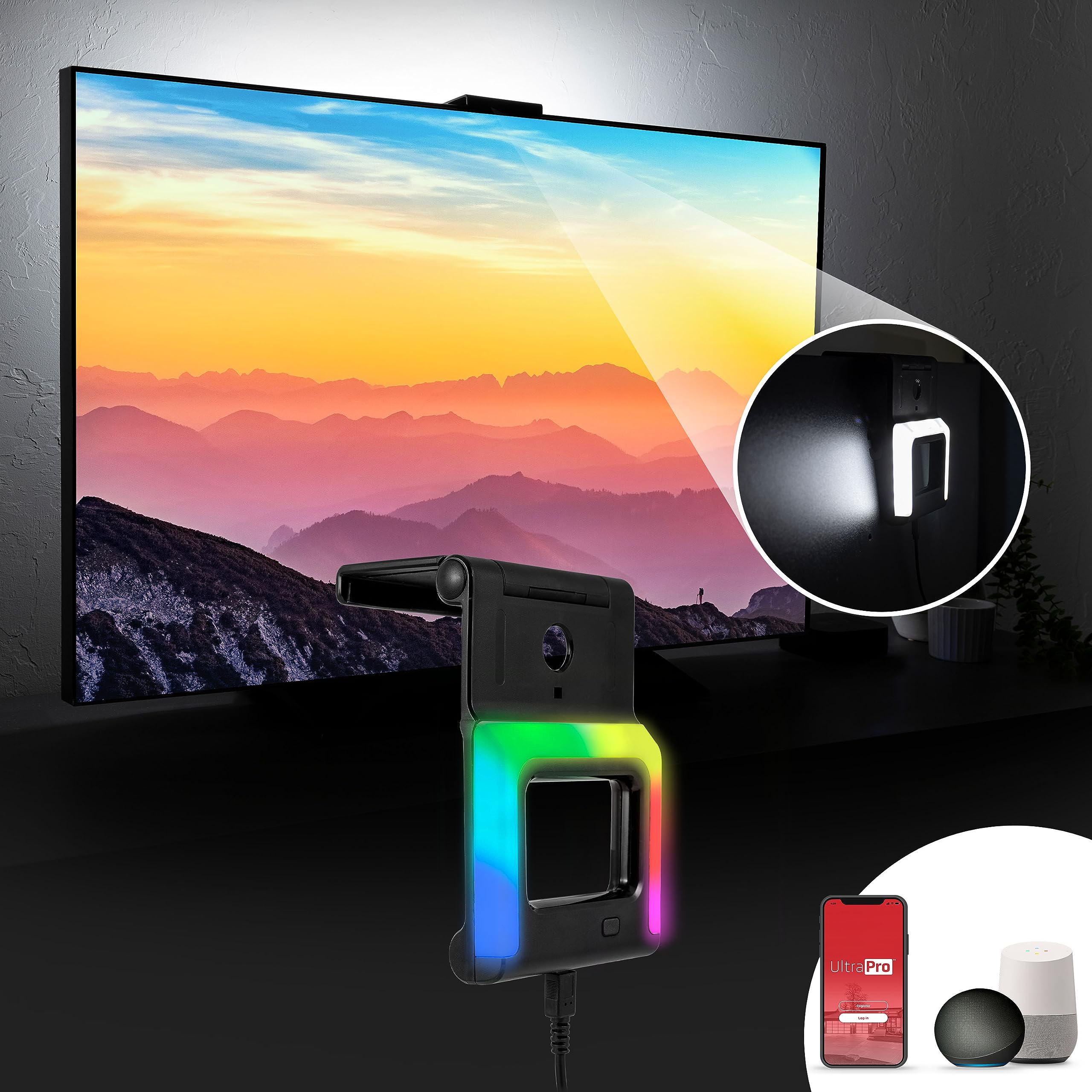 UltraPro Smart Wi-Fi LED Multicolor Backlight, Built in LED Strip ...