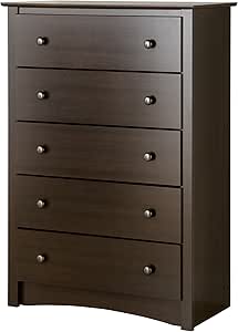 Amazon.com: Prepac Fremont 5 Drawer Chest, Espresso Brown : Everything Else