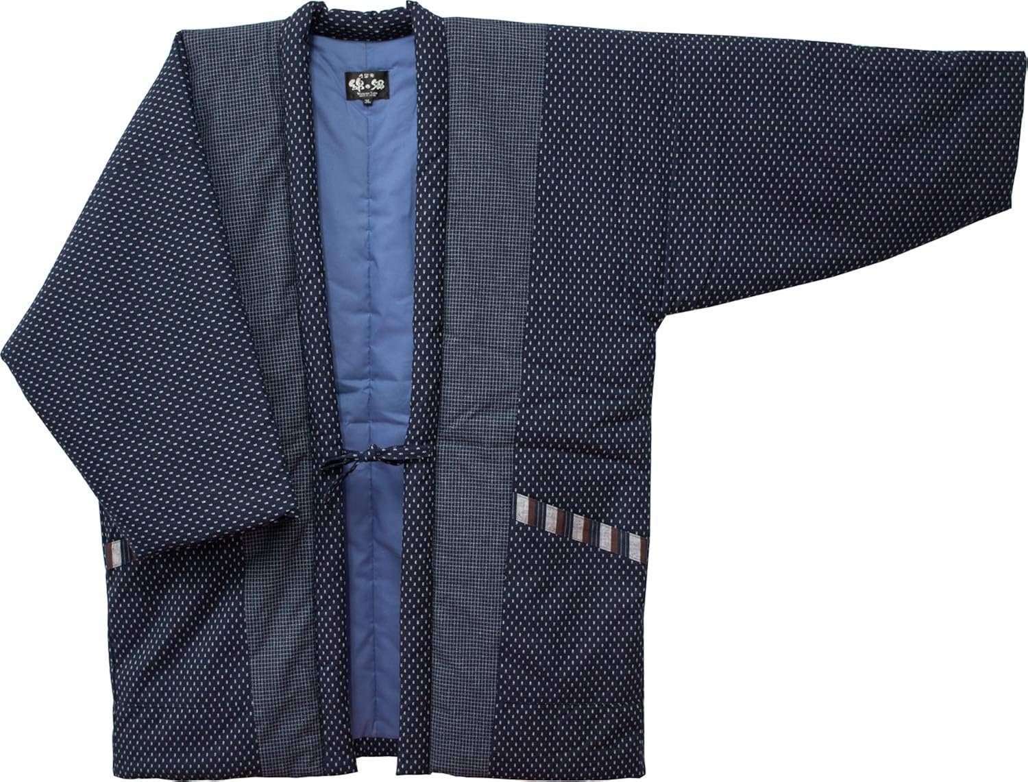 WATANOSATO Hail pattern Hanten (Cotton jacket made in Japan Kimono ...