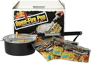 Amazon.com: Open Fire Pop Popcorn Popper: Electric Popcorn Poppers ...
