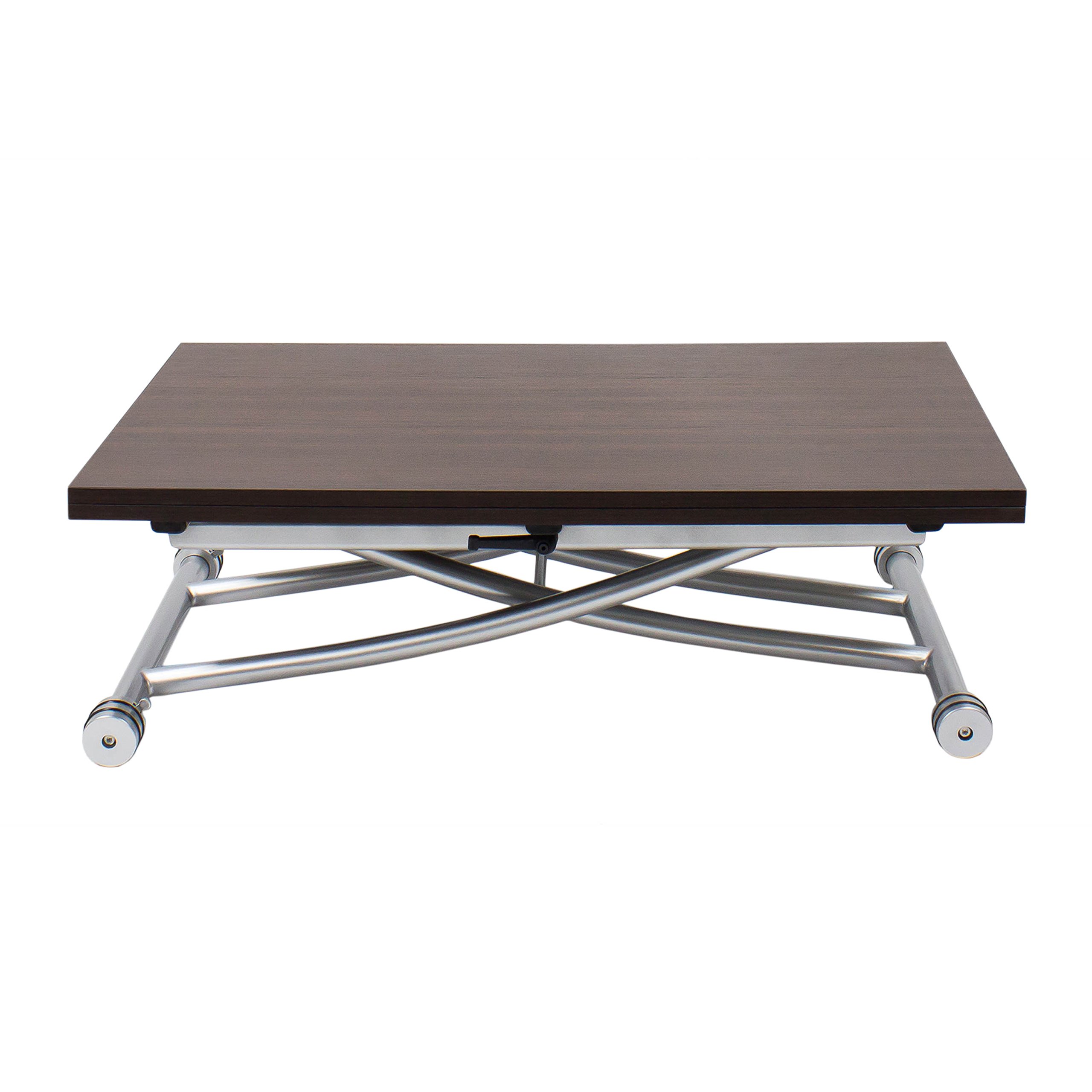 SpaceMaster Transforming X Coffee And Dining Table 2.0 In Walnut Finish ...