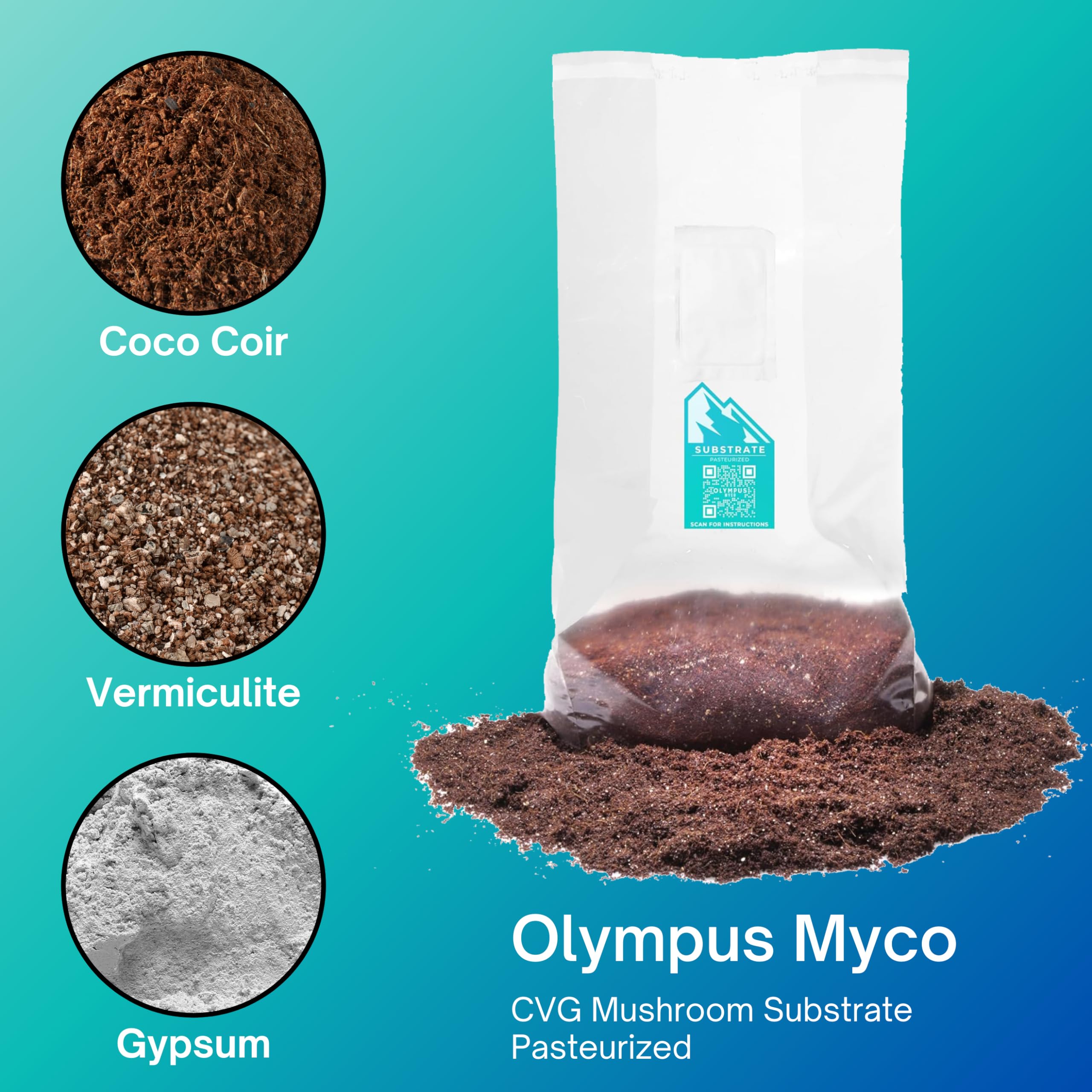 Mua Olympus Myco Bulk Mushroom Substrate (3 lbs) | Pasteurized | 0.5 ...