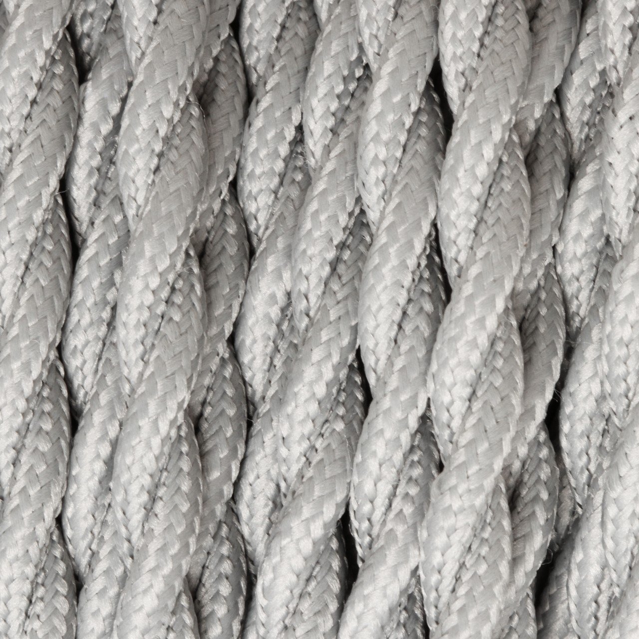 UL Listed - Cloth Covered Wire Twisted 18/2 - Silver (250 Ft/Roll ...