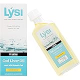 Lysi JR- Omega 3 en Aceite de Bacalao - Sabor Limón - 2500 mg de EPA ...