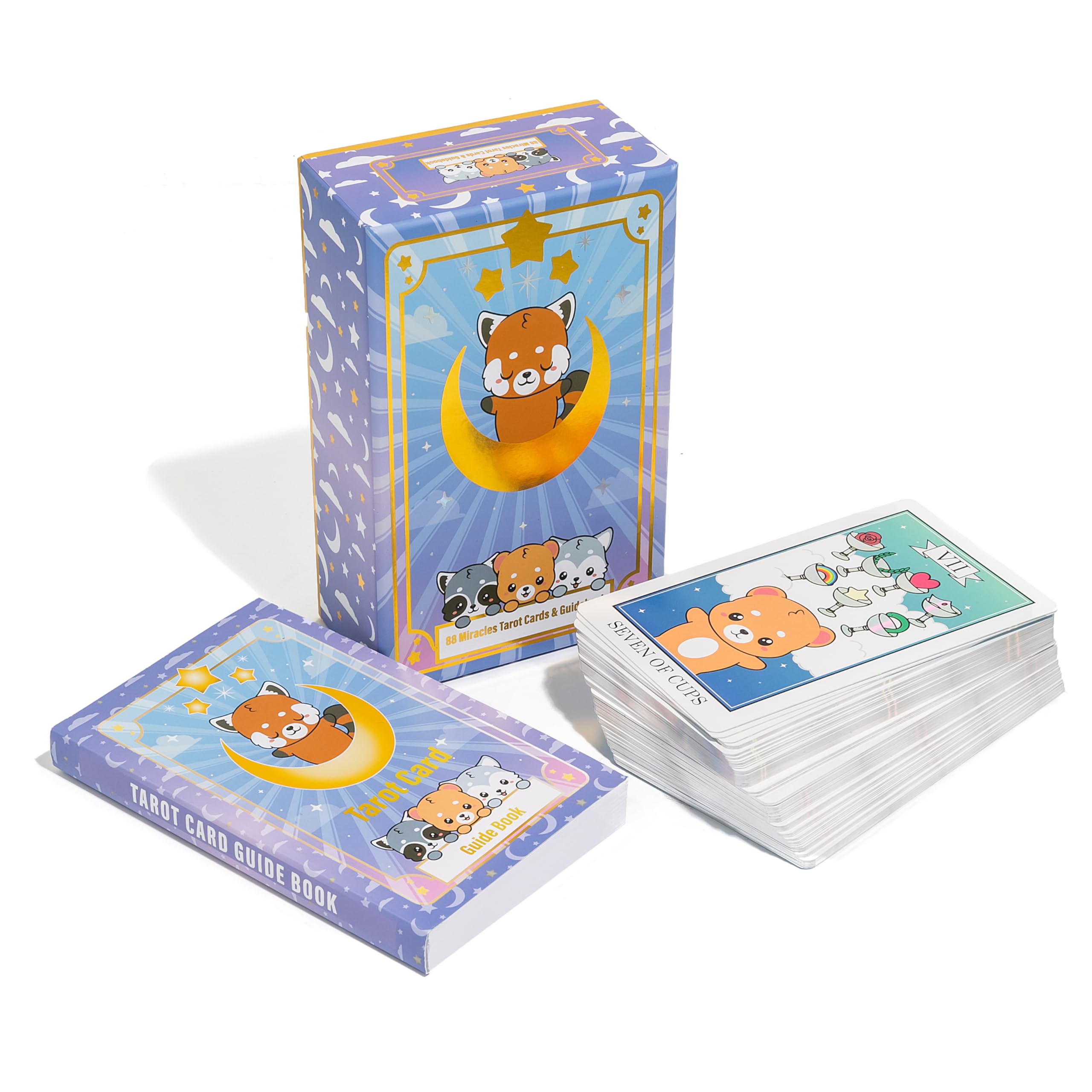 Eighty Eight Miracles Tarot Cards - Red Panda & Friends - Oracle Cards ...