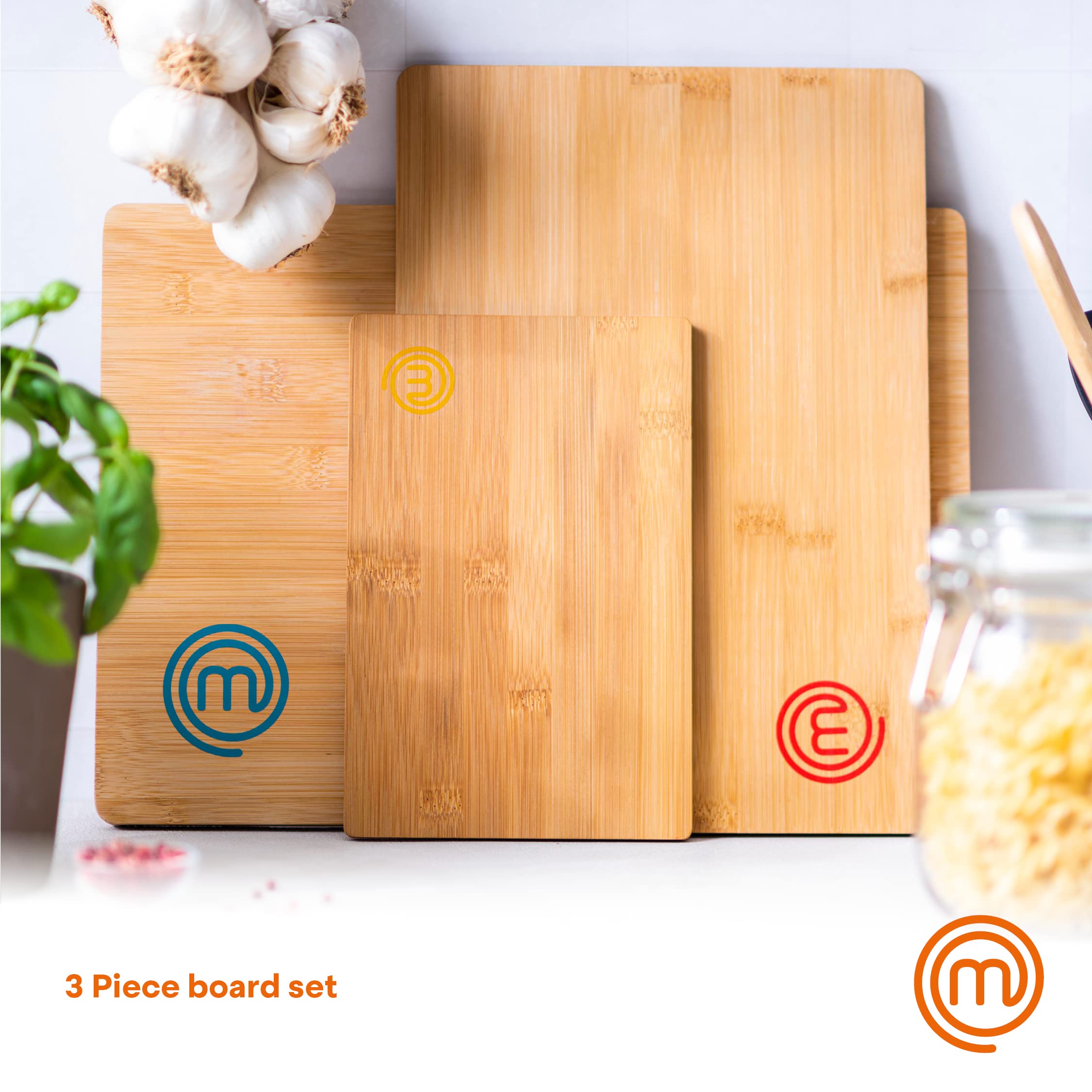 Mua MasterChef Cutting Boards for Kitchen, Bamboo Chopping Board Set of ...