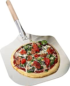 Amazon.com: Kitchen Supply 14-Inch x 16-Inch Aluminum Pizza Peel with ...