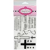 Amazon.com: Christian Sentiment Stamps for Card-Making and Scrapbooking ...