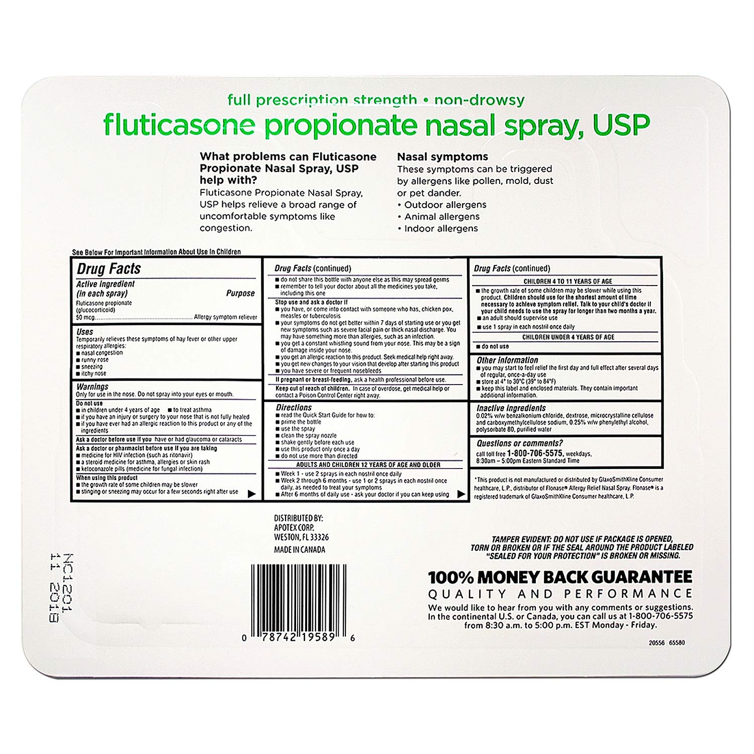 Mua Members Mark Fluticasone Propionate Nasal Spray 6 pk, 0.54 fl. oz ...