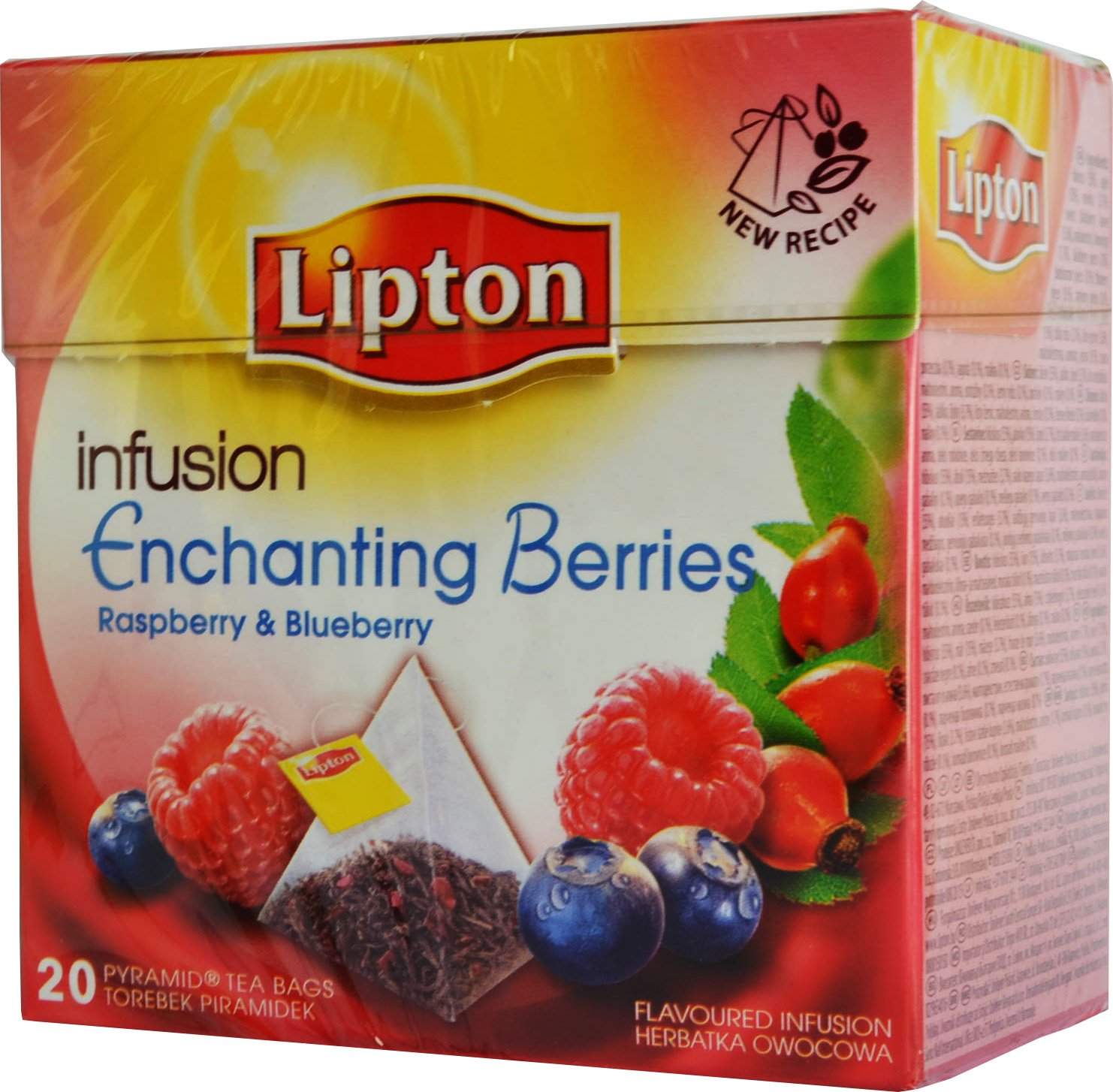 Lipton Infusion Fruit Tea - Enchanting Berries - Raspberry and ...