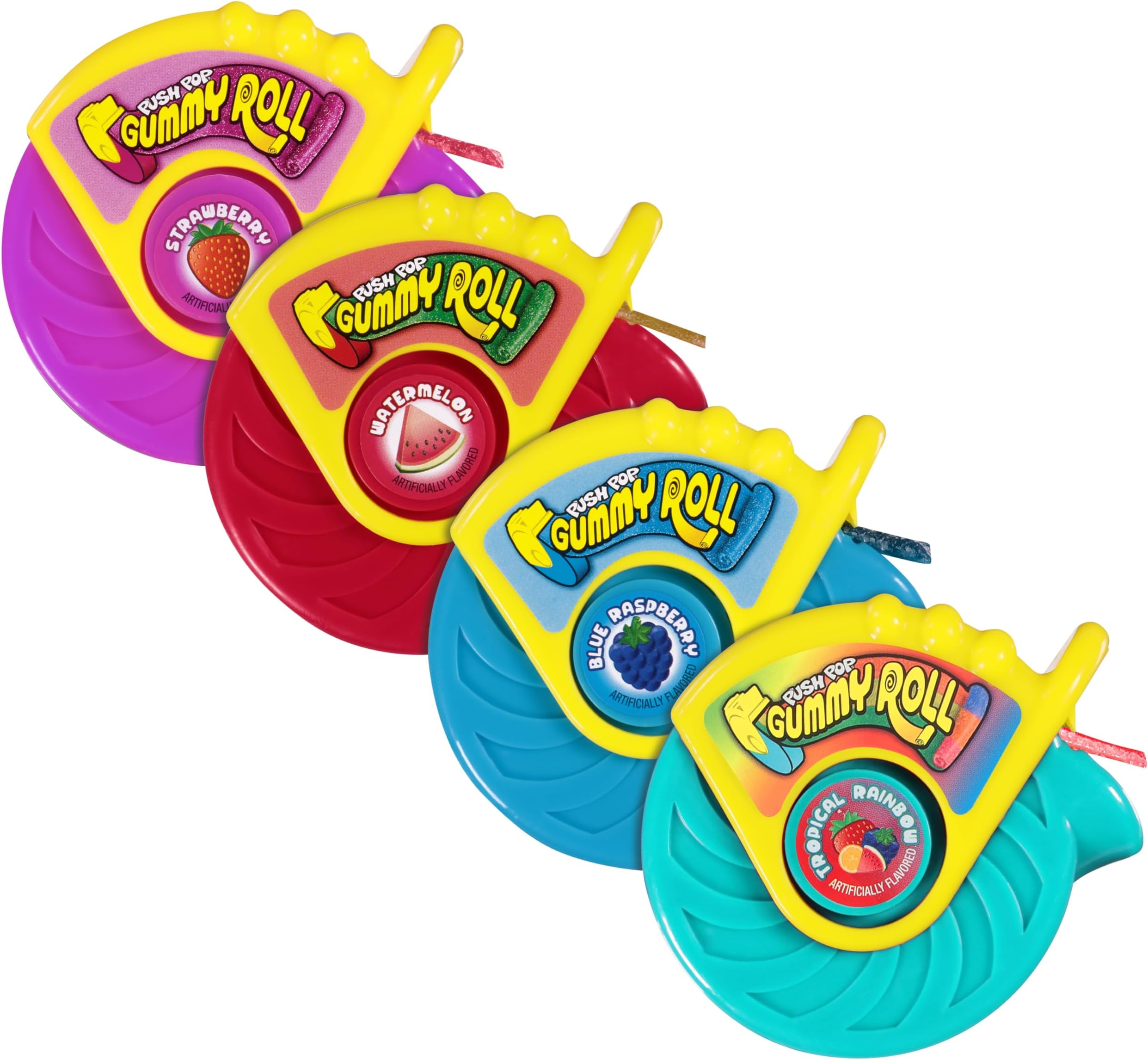 Push Pop Gummy Roll 8 Count Variety Pack - Individual Gummy Holiday ...