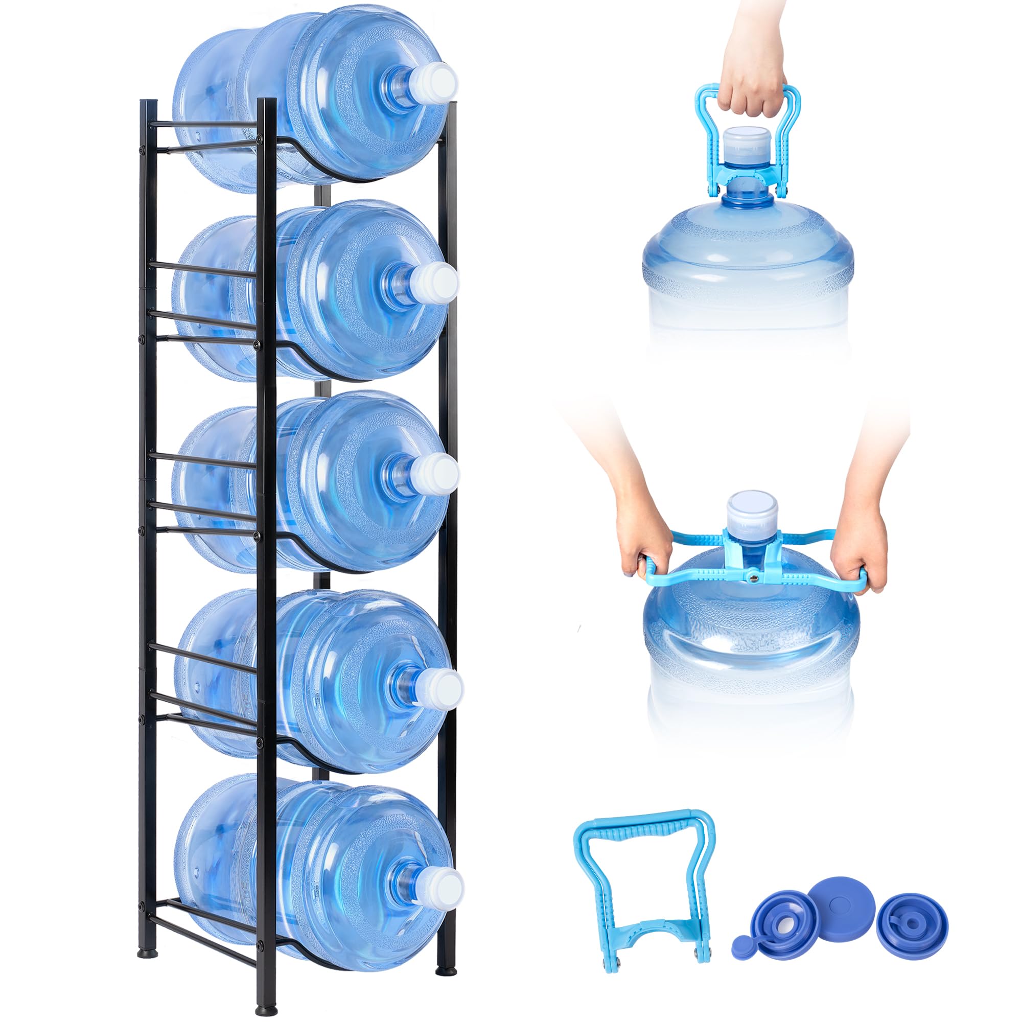 Mua Klvied 5 Gallon Water Jug Holder, 5-Tier Heavy Duty Water Jug Rack ...