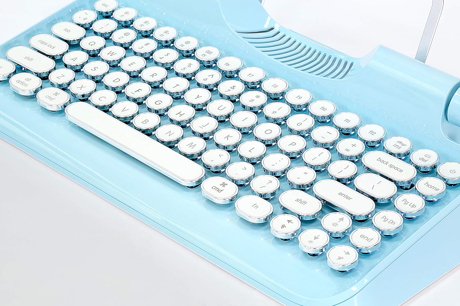 Rymek Typewriter Style Mechanical Wired & Wireless Keyboard with Tablet ...