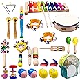 Amazon.com: ATDAWN Kids Musical Instruments, 15 Types 22pcs Wood ...
