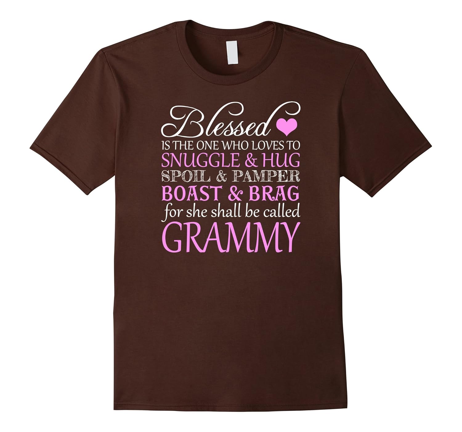 Blessed GRAMMY T-Shirt Proud Gran T Shirt Top Tee Tshirt Hug-4LVS