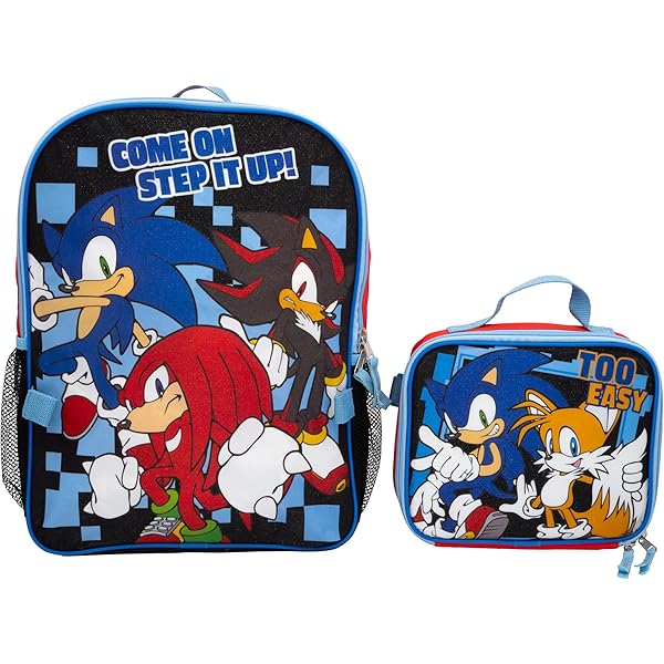 Kids School Bag Sonic The Hedgehog 3 Movie Backpack For Kids - 16 Inch ...
