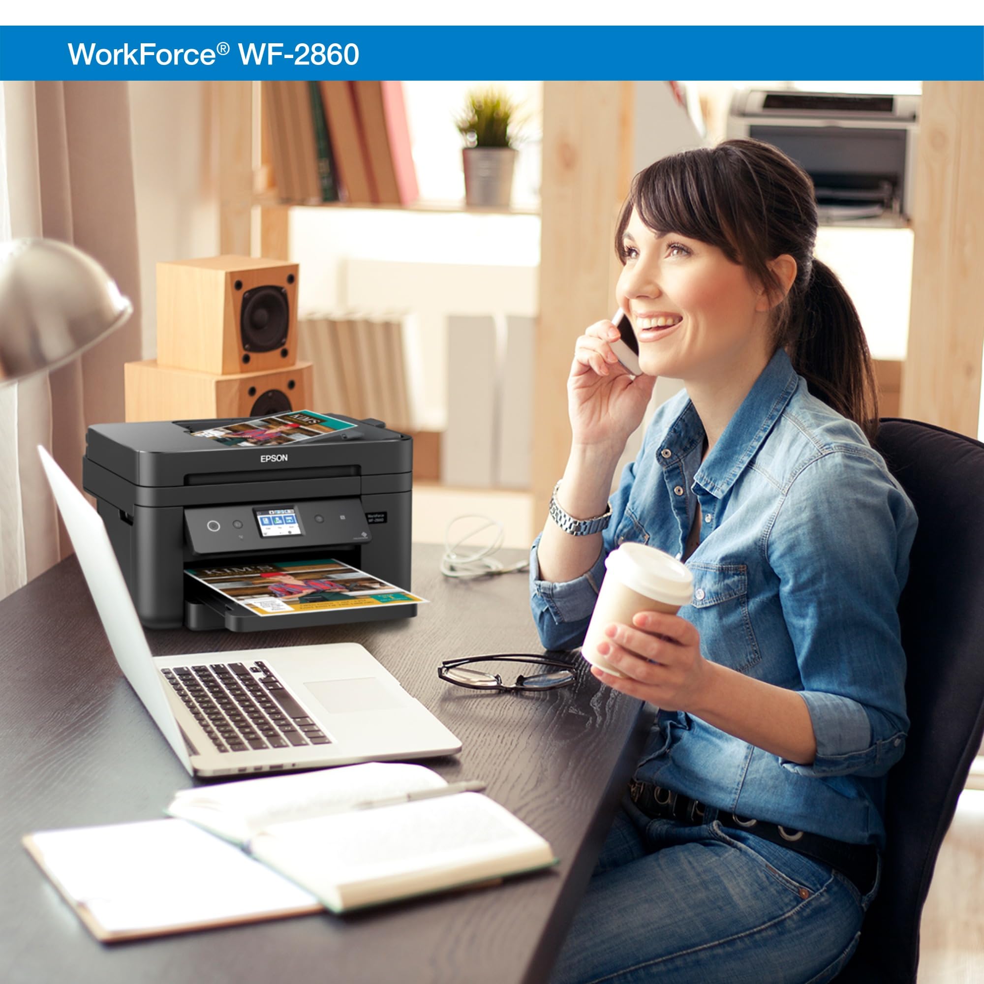 Mua Workforce WF-2860 All-in-One Wireless Color Printer with Scanner, Copier, Fax, Ethernet, Wi ...
