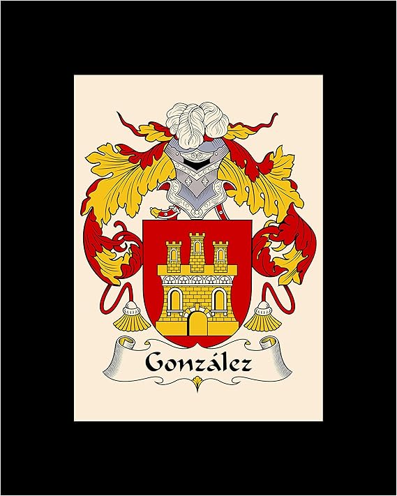 Amazon.com - Carpe Diem Designs Gonzalez Coat of Arms/Gonzalez Family ...