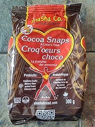 Shasha Co Cocoa Snap Cookie Bags: Amazon.ca: Grocery & Gourmet Food