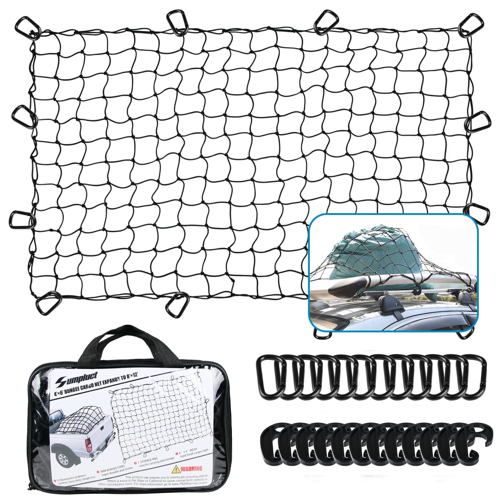Mua Cargo Net for Pickup Truck Bed Organizer/Storage/Cargo Bar 4' x 6 ...