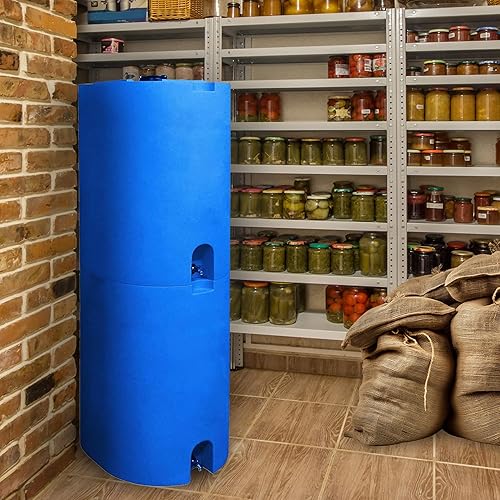 55 Gallon Water Barrel Rack Blue 55 Gallon Water Storage Tank By