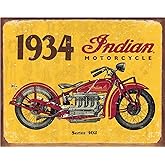 Amazon.com: Desperate Enterprises Indian Scout Motorcycle Tin Sign ...