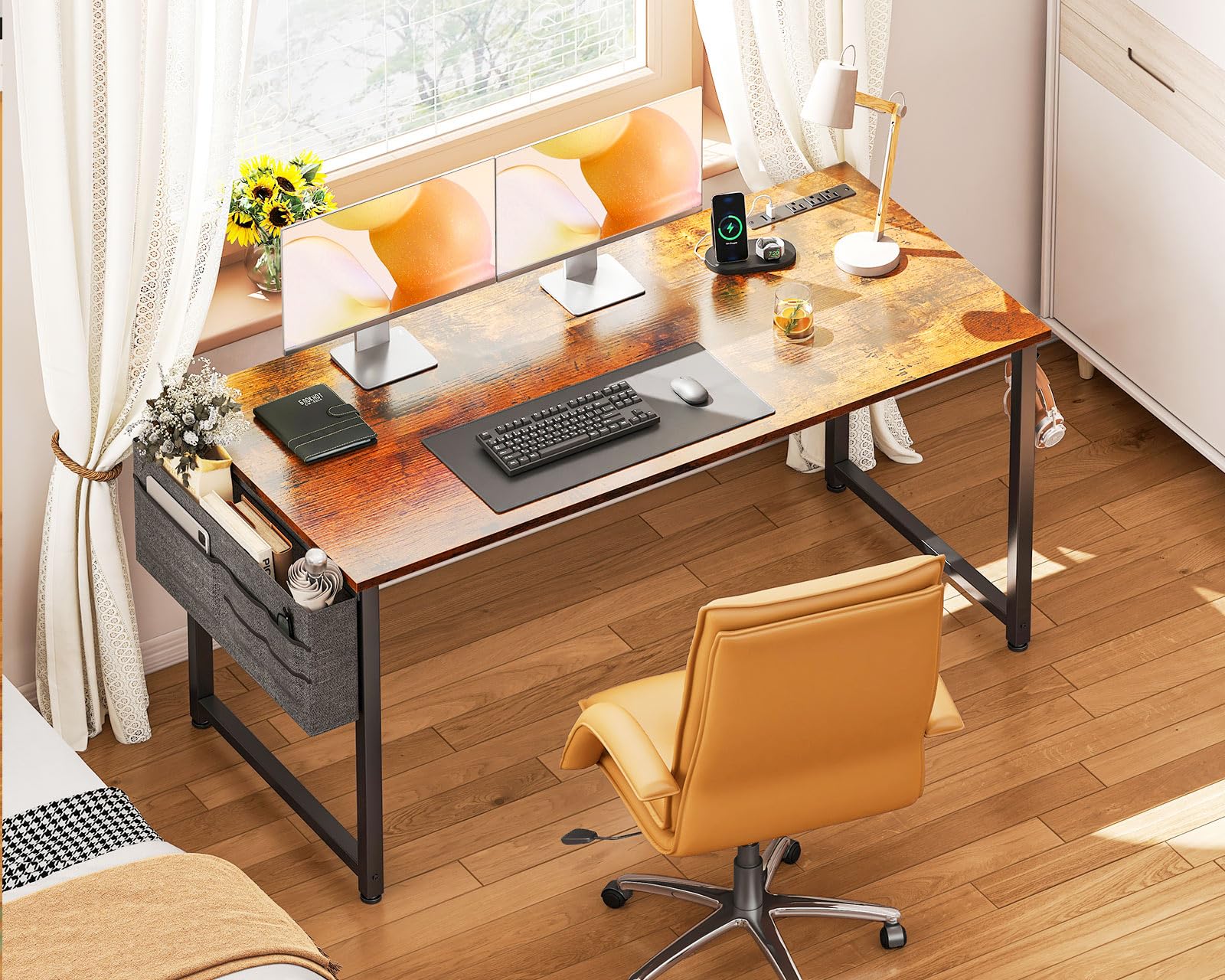 ODK Computer Desk - 55 Inch Office Writing Desk For Home, Student Study ...