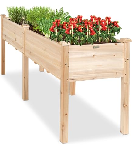 Ada Compliant Tall Garden Beds Amazon.com: WOG Red Cedar Raised Garden