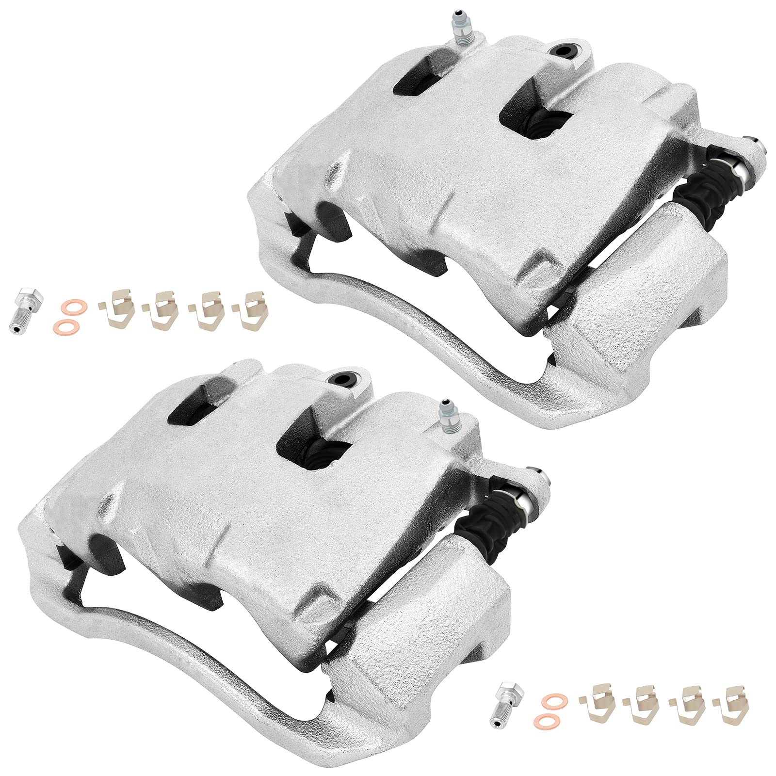 cciyu 18B5054 18B5055 Front Left & Right Brake Calipers With Bracket ...