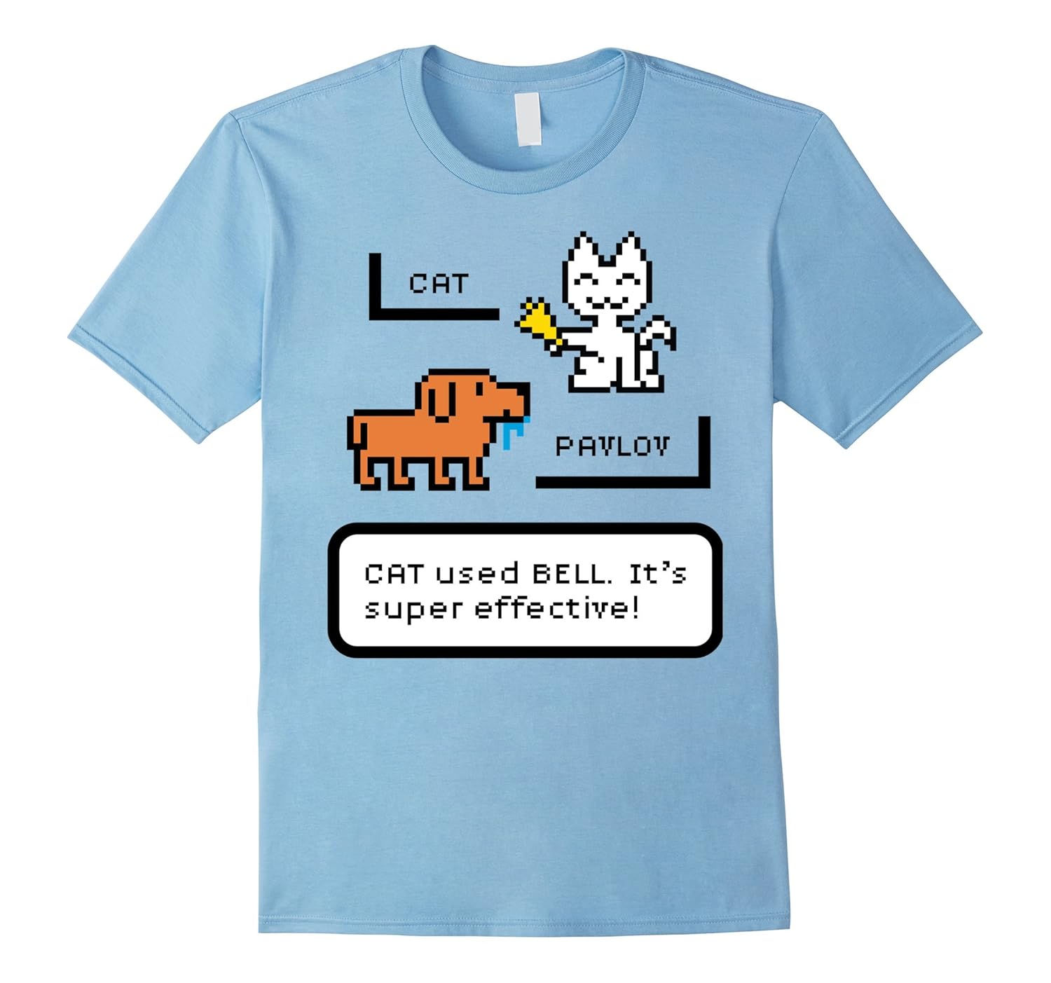 Pavlov’s dog t-shirt – cat vs dog tshirt – funny drool tee-4LVS