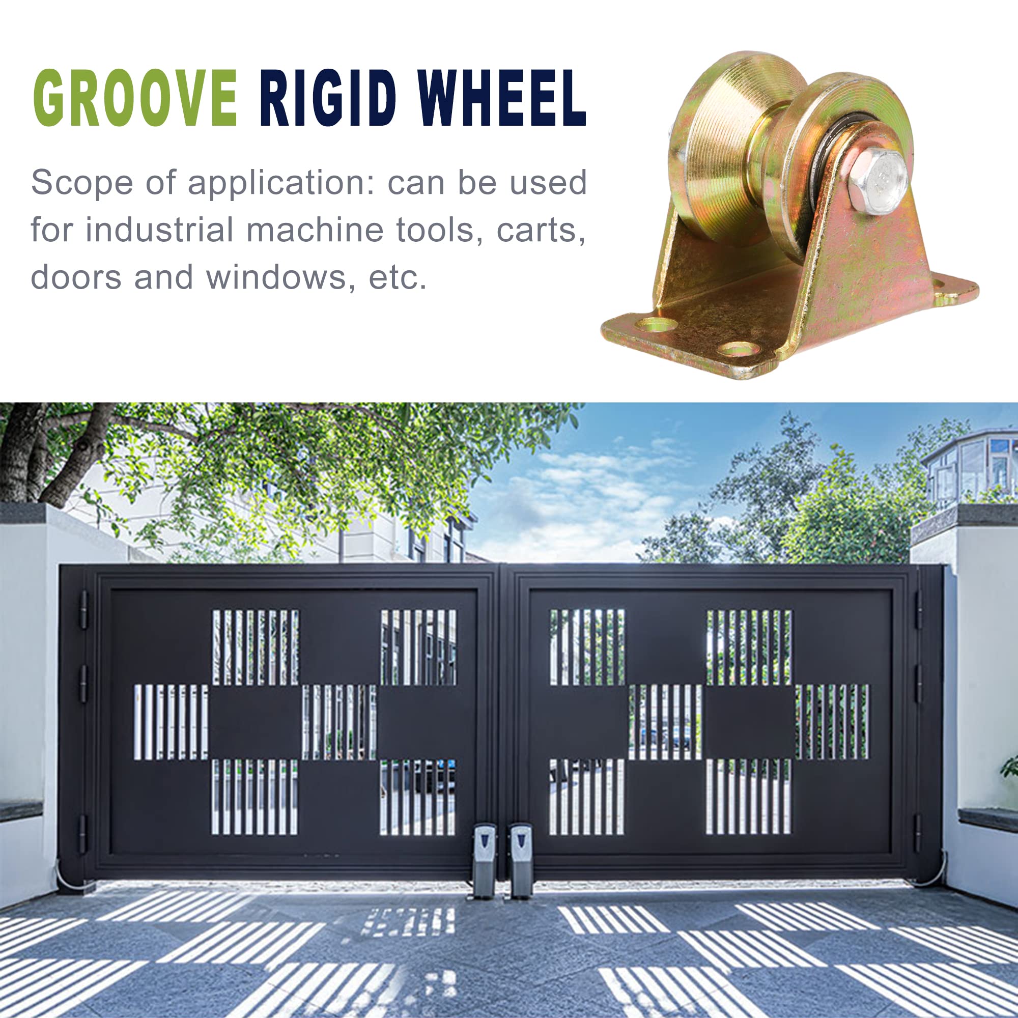Mua CNBTR Steel Groove Rigid Caster Wheel 1.2" Dia 45# for Industrial ...