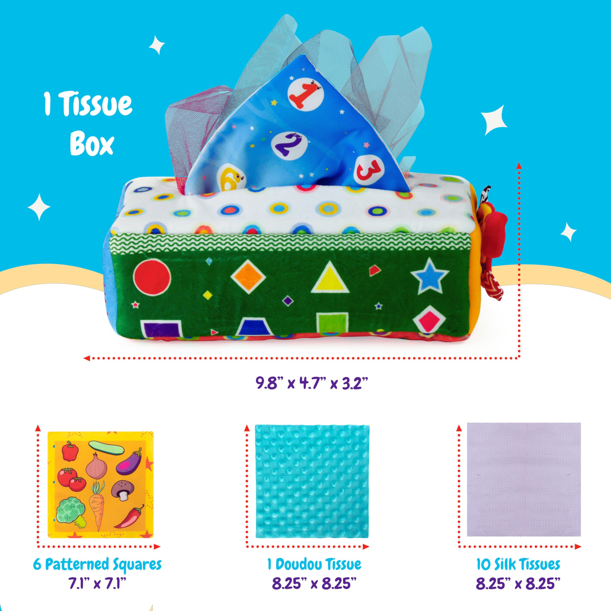 Witty & Jar Baby Toys 6 to 12 Months - Baby Magic Tissue Box Toy ...