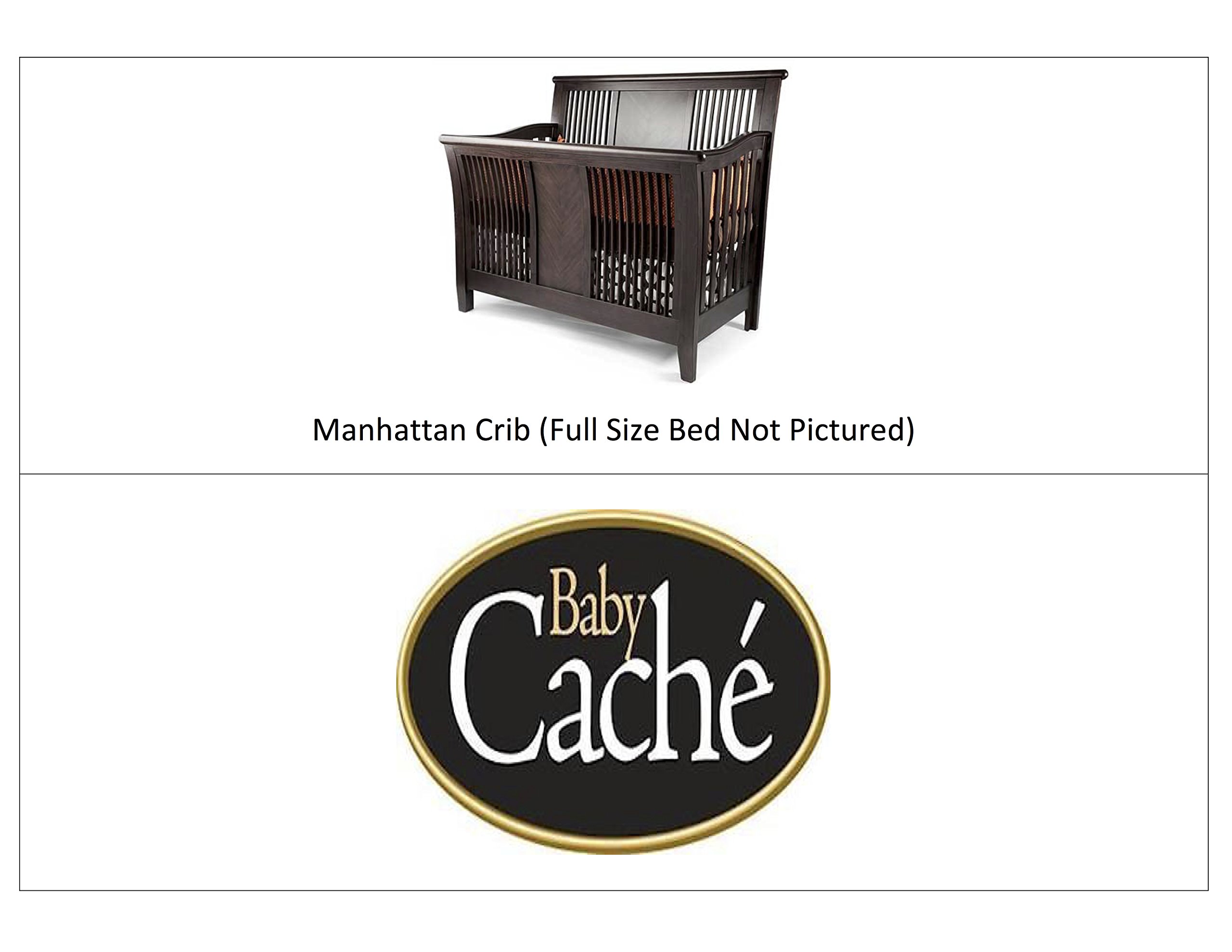 Solid Wood Full Size Conversion Kit Bed Rails for Baby Cache Cribs ...