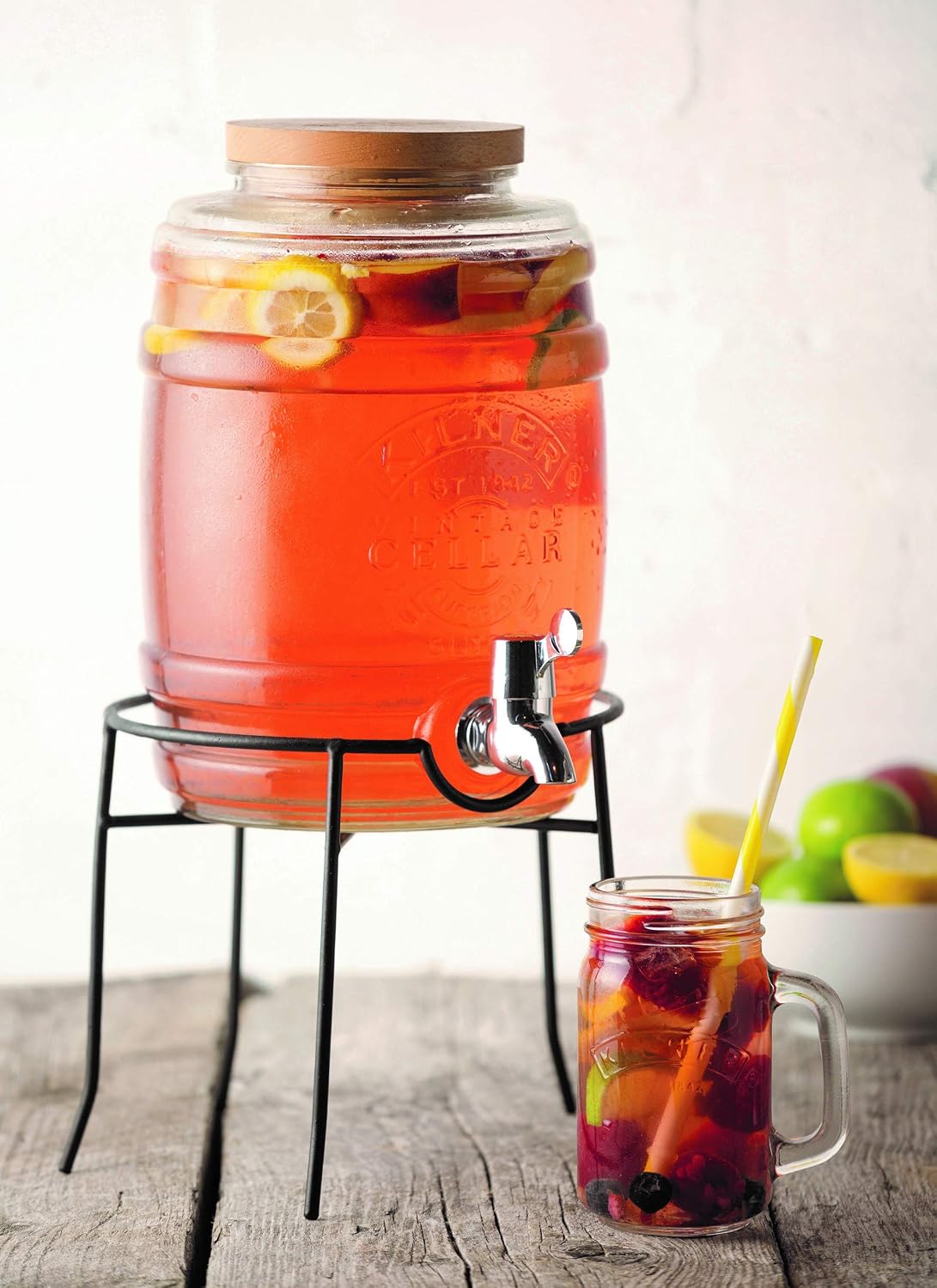 Kilner A’Domo Drinks Stand For Round Dispenser 5L & 8L, Stainless Steel ...