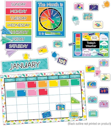 Hadley Designs All About Today Learning Calendar Chart - Weather ...