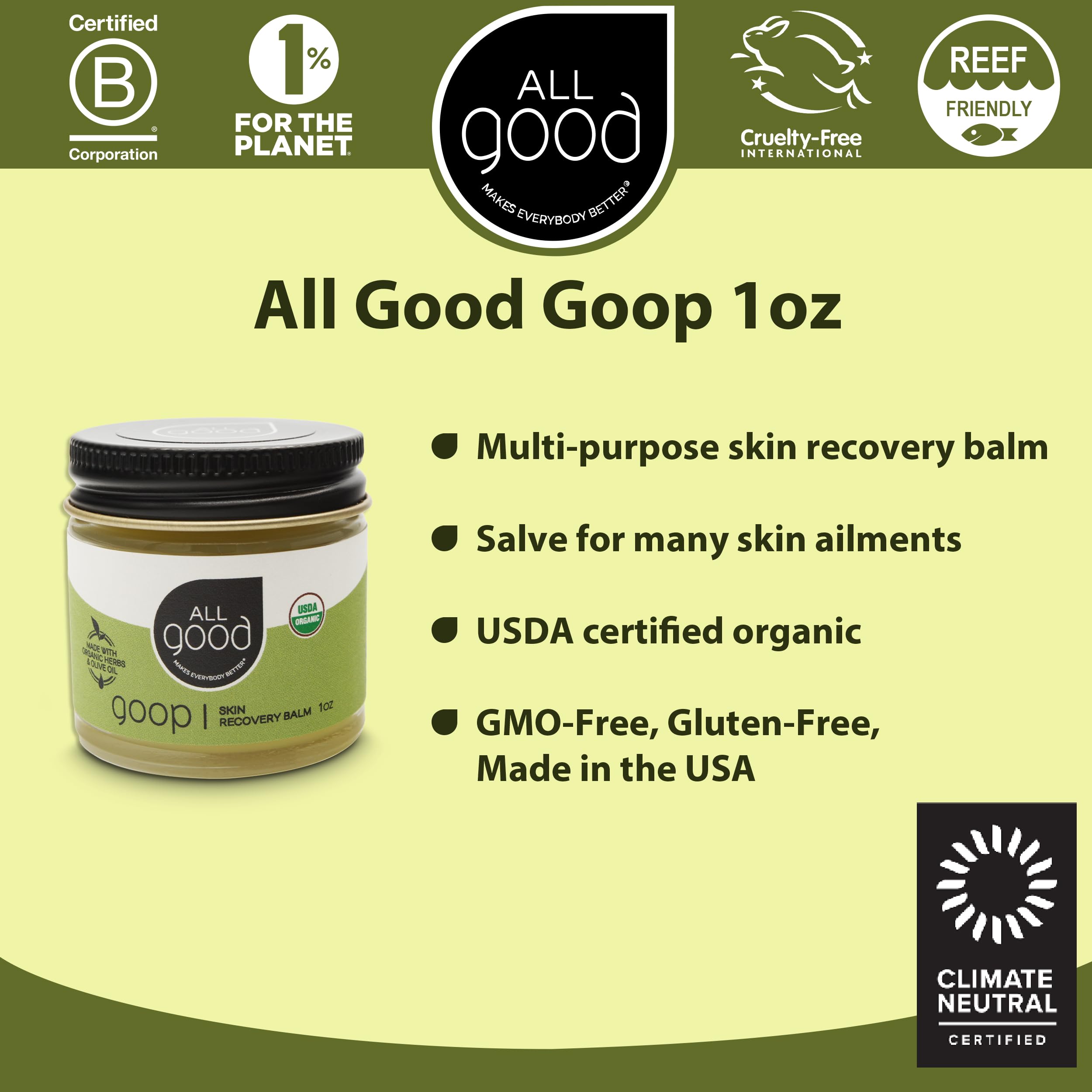 Mua All Good Goop Organic Calendula Ointment | Chafing Cream, Dry Skin ...