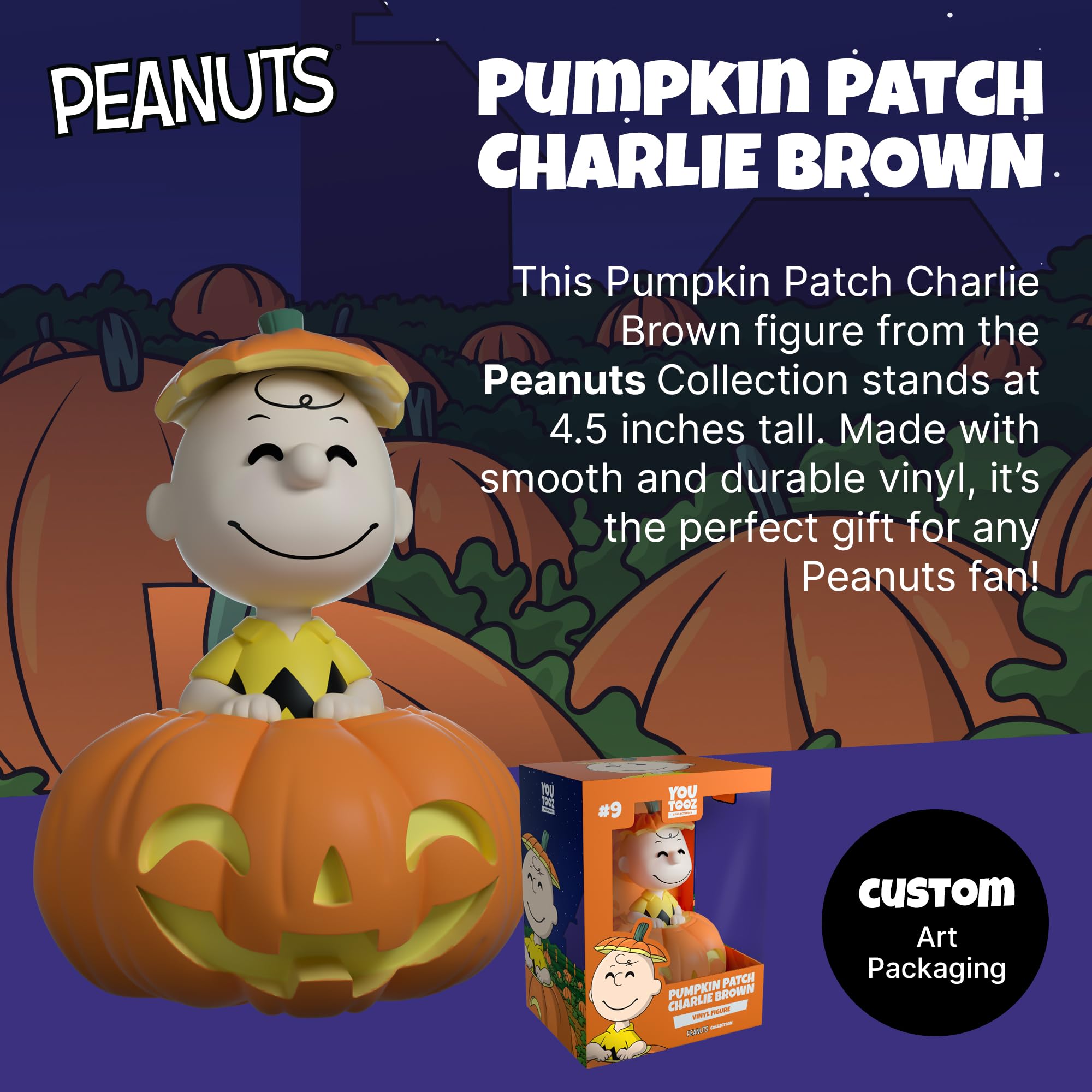 Mua Youtooz Pumpkin Patch Charlie Brown Vinyl Figure, 4.5" Peanuts ...