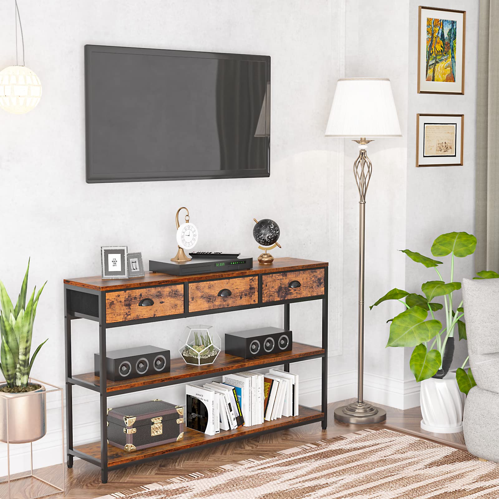Mua Furologee Long 47" Console Sofa Table with 3 Drawers, Entryway ...