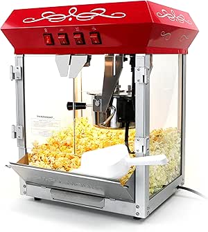 Amazon.com: Paramount 6oz Popcorn Maker Machine - New Upgraded Feature ...