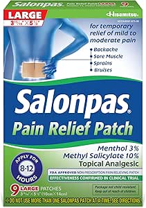 Amazon.com: Salonpas Pain Relieving Menthol and Methyl Salicylate Patch ...
