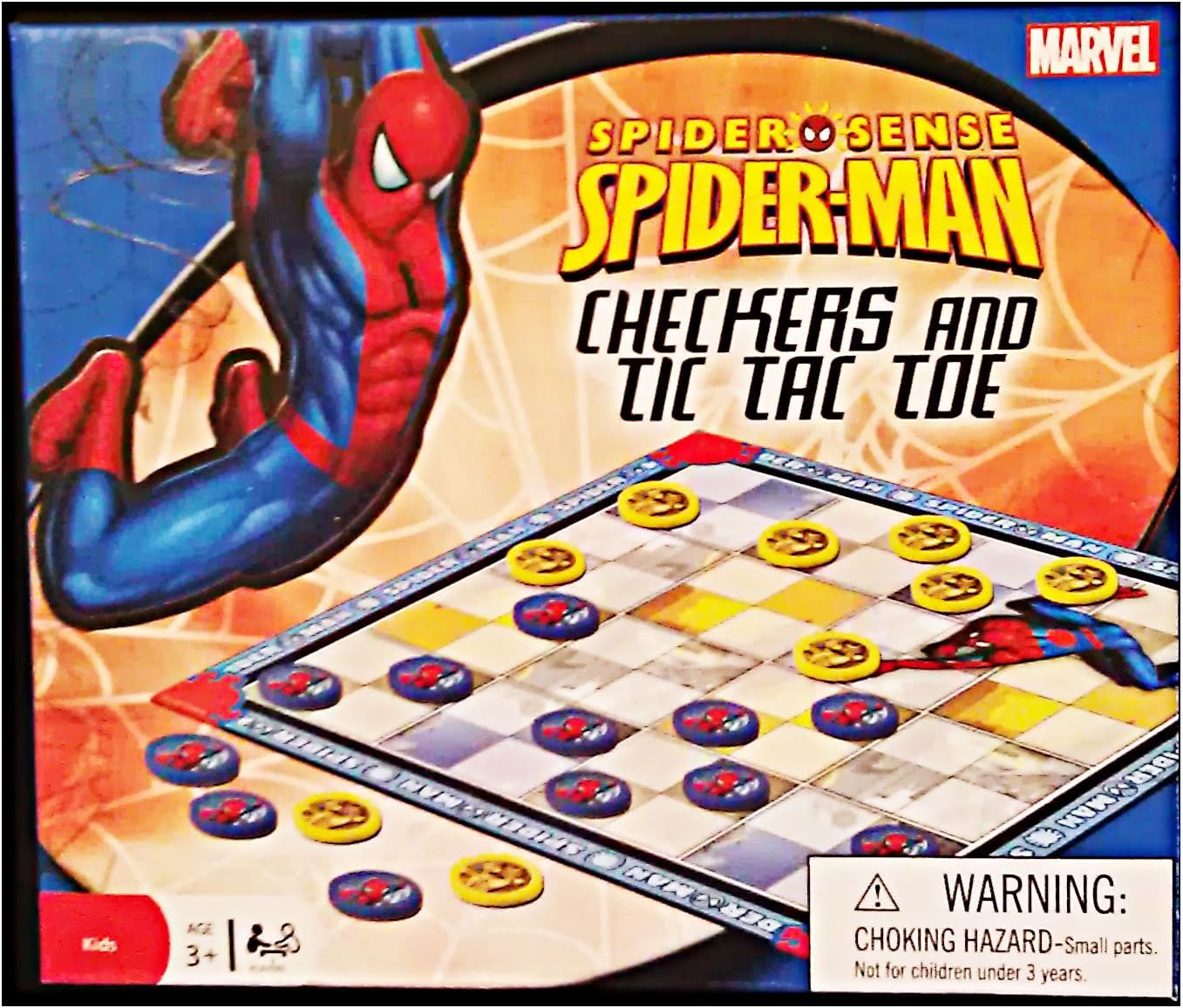 Marvel Spider-Man 2 in 1 Checkers and Tic Tac Toe: Amazon.de: Spielzeug