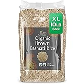 Amazon.com : Organic Basmati Rice 10 LB Bag - Pure, Long, Premium ...