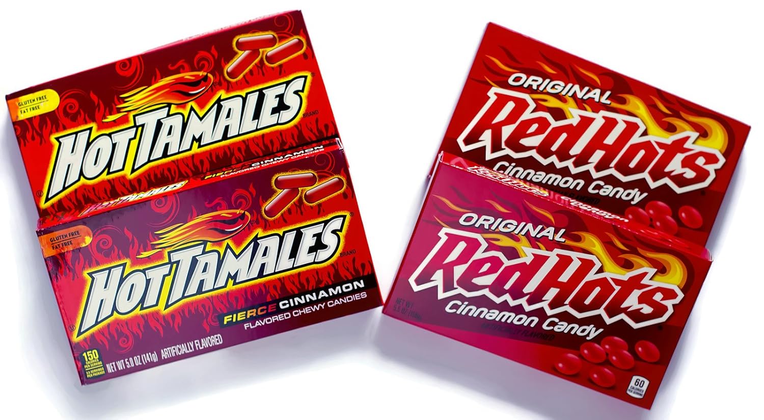 Amazon.com : Hot Tamales and Red Hots Cinnamon Candy Bundle : Grocery ...