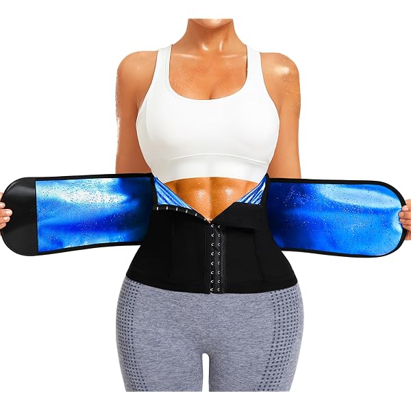Sauna Sweat Belt Neoprene - Waist Trainer For Men & Women, Body Shaper ...