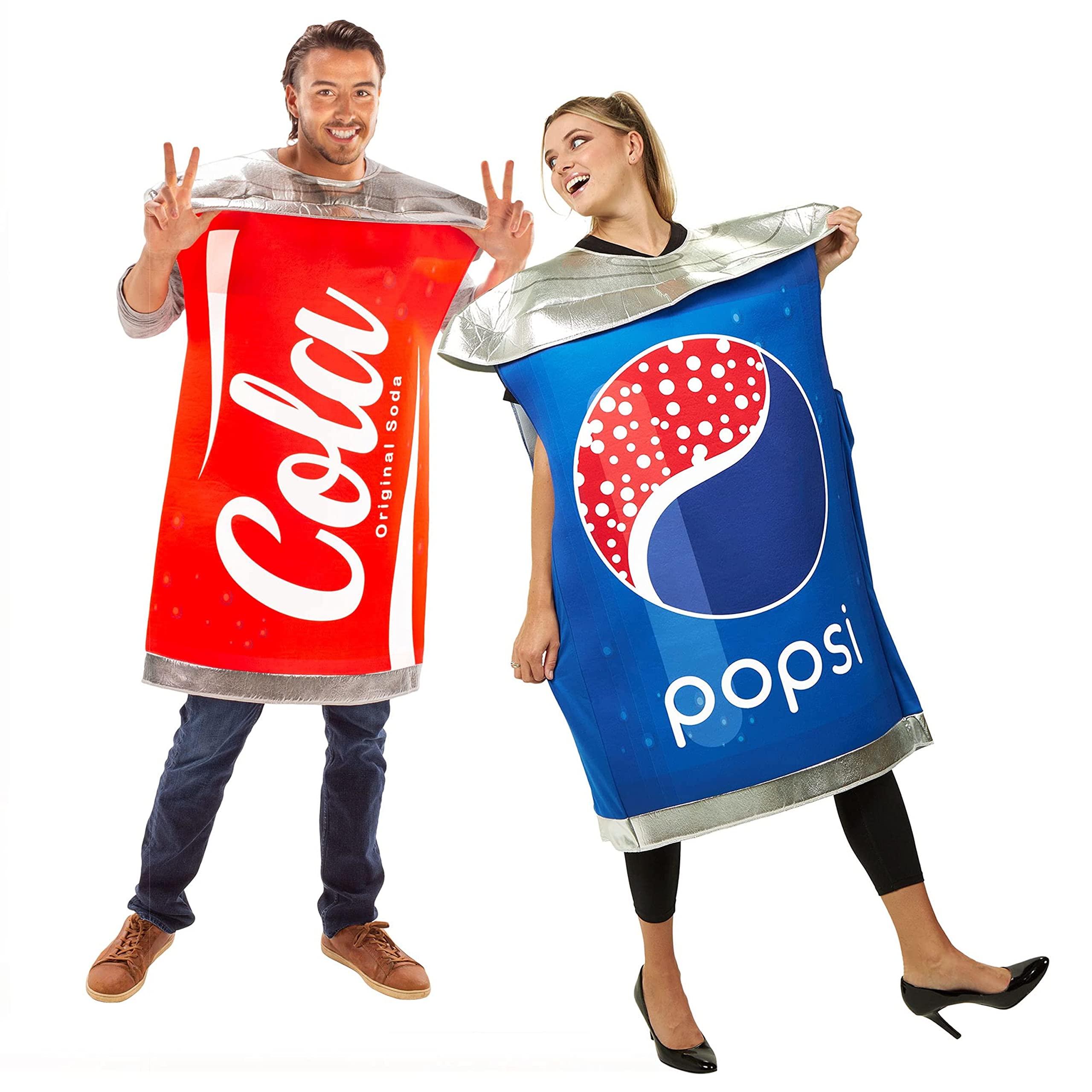 Cola Vs Popsi Couples Halloween Costume - Funny Soda Pop Cans, Soft ...