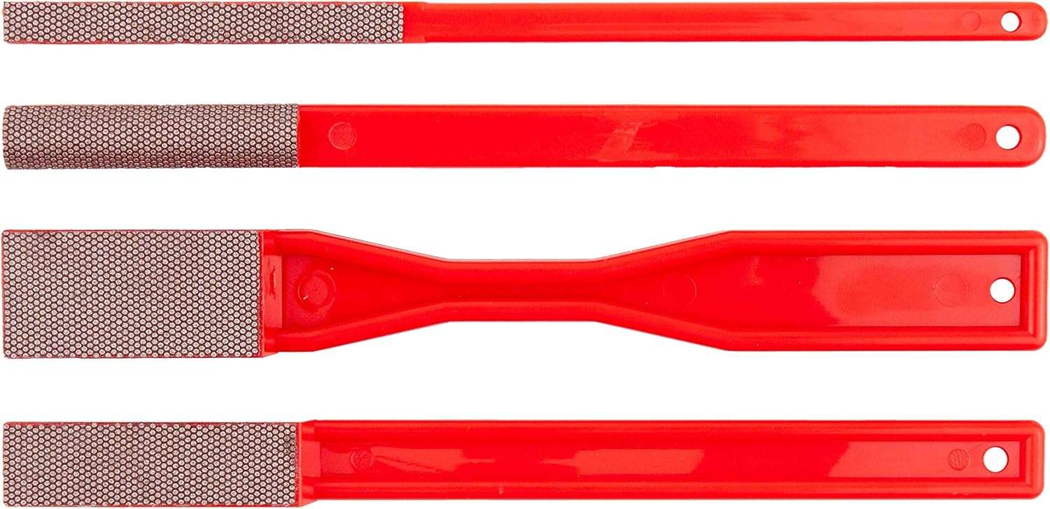 KGS PRO-Handfeilen Diamant Handfeilen 4-er Set, Korn 200 (rot): Amazon ...