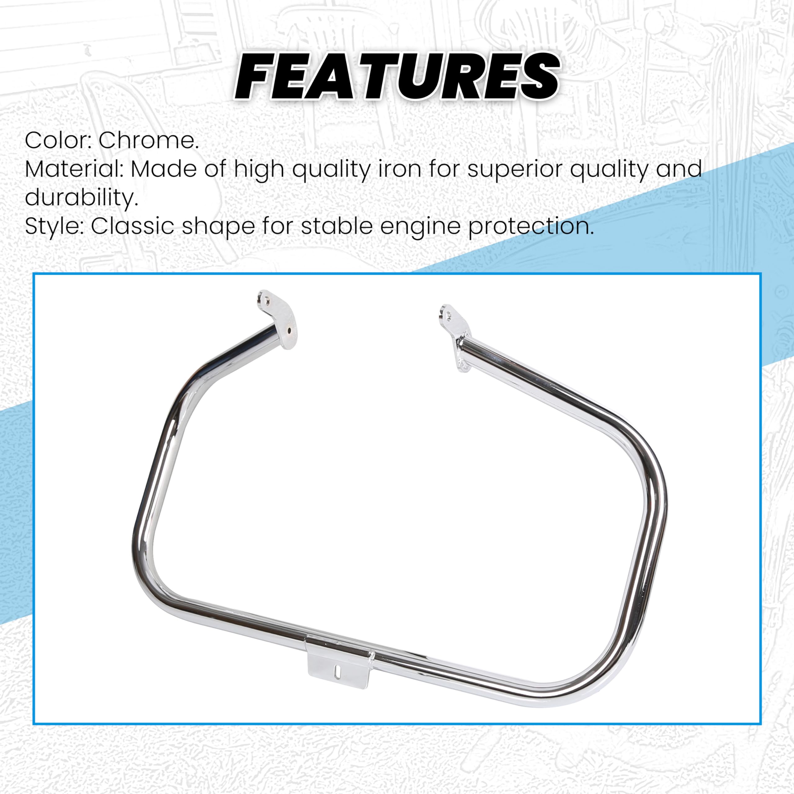 Harley Engine Guard Chrome Engine Guard Crash Bar For Harley Softail ...