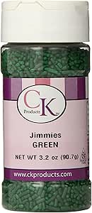 Amazon.com: CK Products 3.2 Ounce Jimmies/Sprinkles Bottle, Green ...