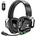 Amazon.com: WESEARY Wireless Gaming Headset 2.4GHz & Bluetooth 5.4 ...